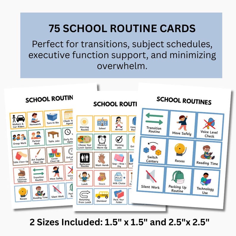Visual Schedule Printable | Autism ADHD Classroom | Editable First Then ...
