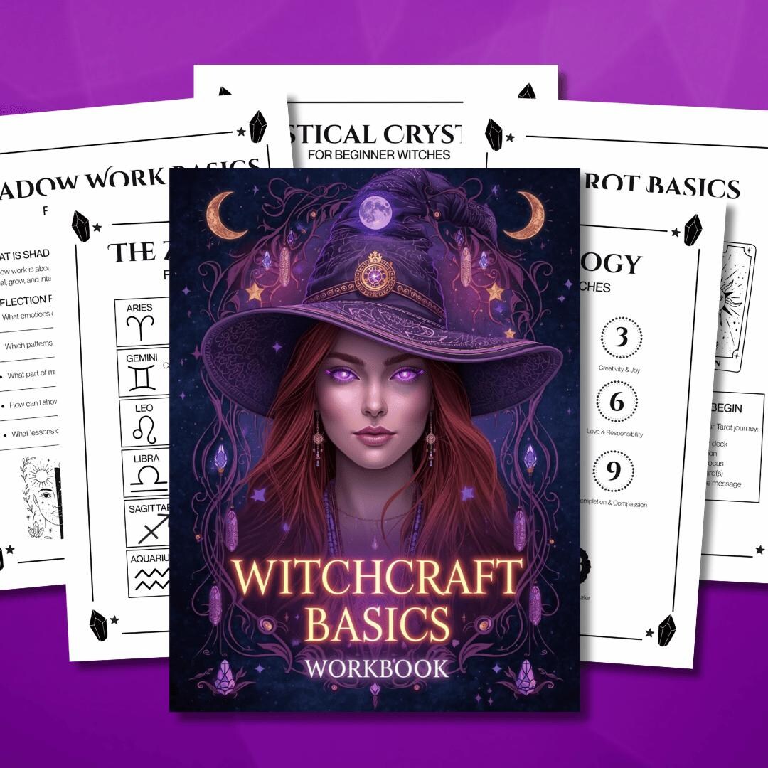 Witchcraft Basics Printable Bundle, Boho Witchy Workbook, Worksheets ...