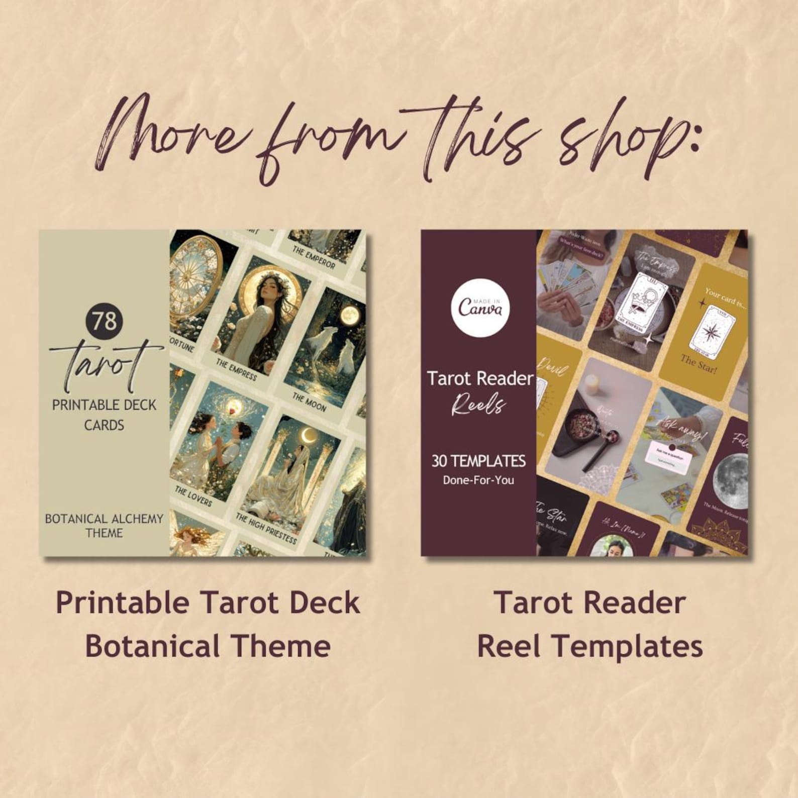 Tarot Reader Website Template for Psychics & Healers Editable Canva ...