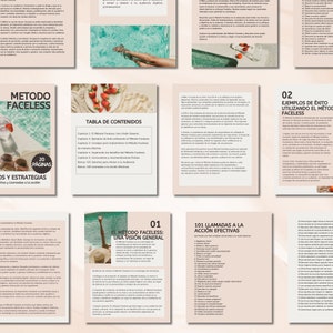 Faceless Marketing Guide in Spanish, Faceless Method, Digital Marketing, Resale Rights, PLR ...