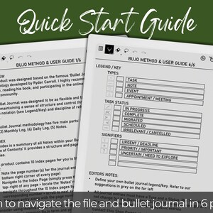 Supernote Bullet Journal - Etsy