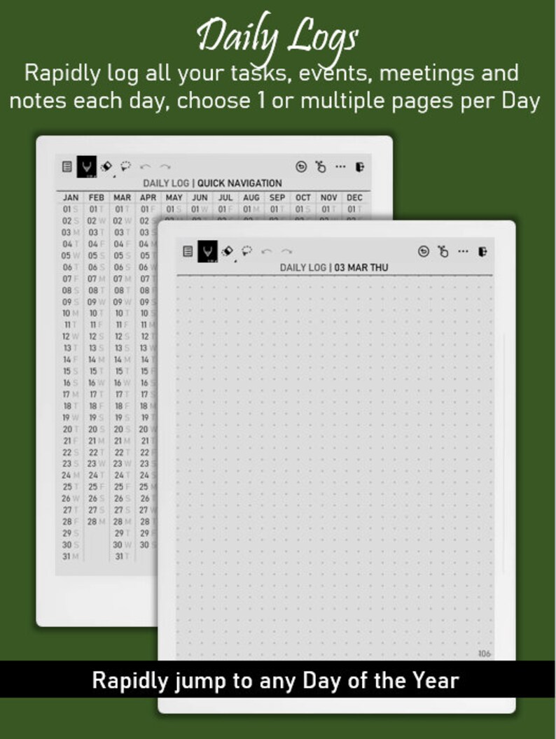 Supernote Bullet Journal - Etsy