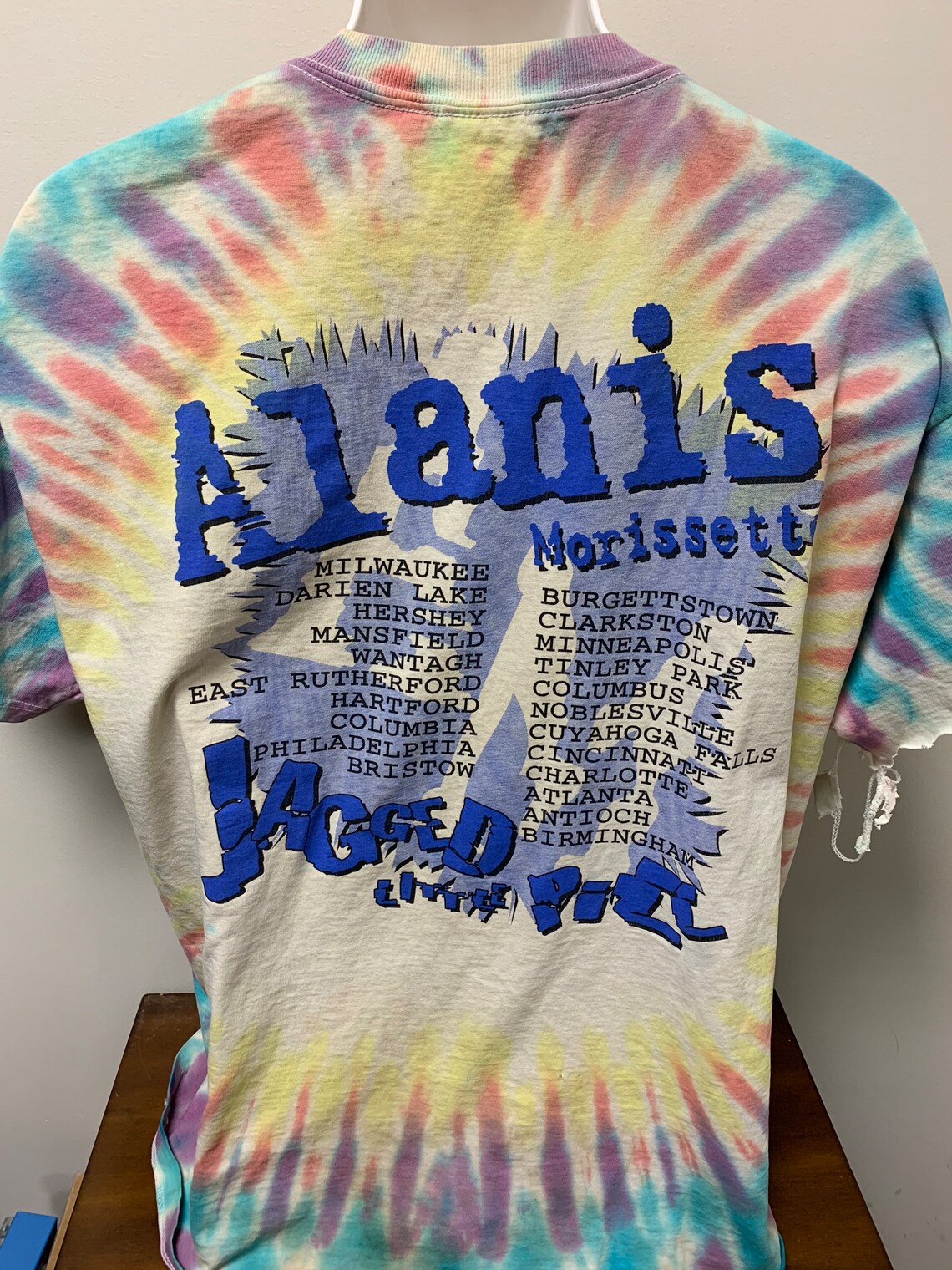 RARE Vintage Alanis Morissette Jagged Little Pill Tour T Shirt XL - Etsy