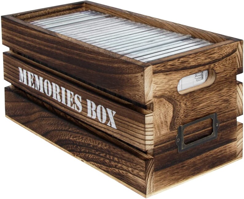 Wood CD Storage Box CD Holder CD Organizer Case Wood - Etsy