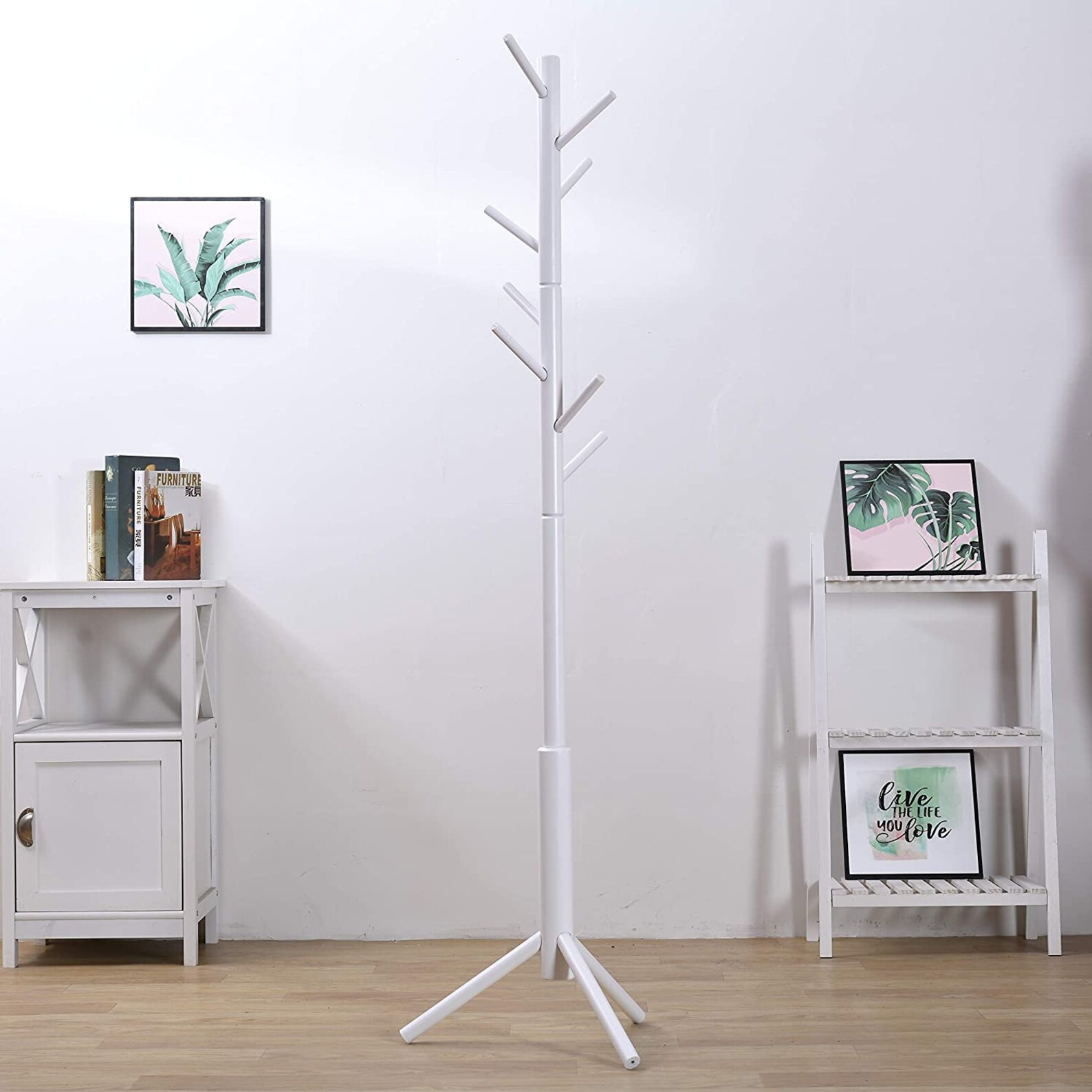 Wooden Coat Hanging Stand Entryway Organizer Hat Rack - Etsy