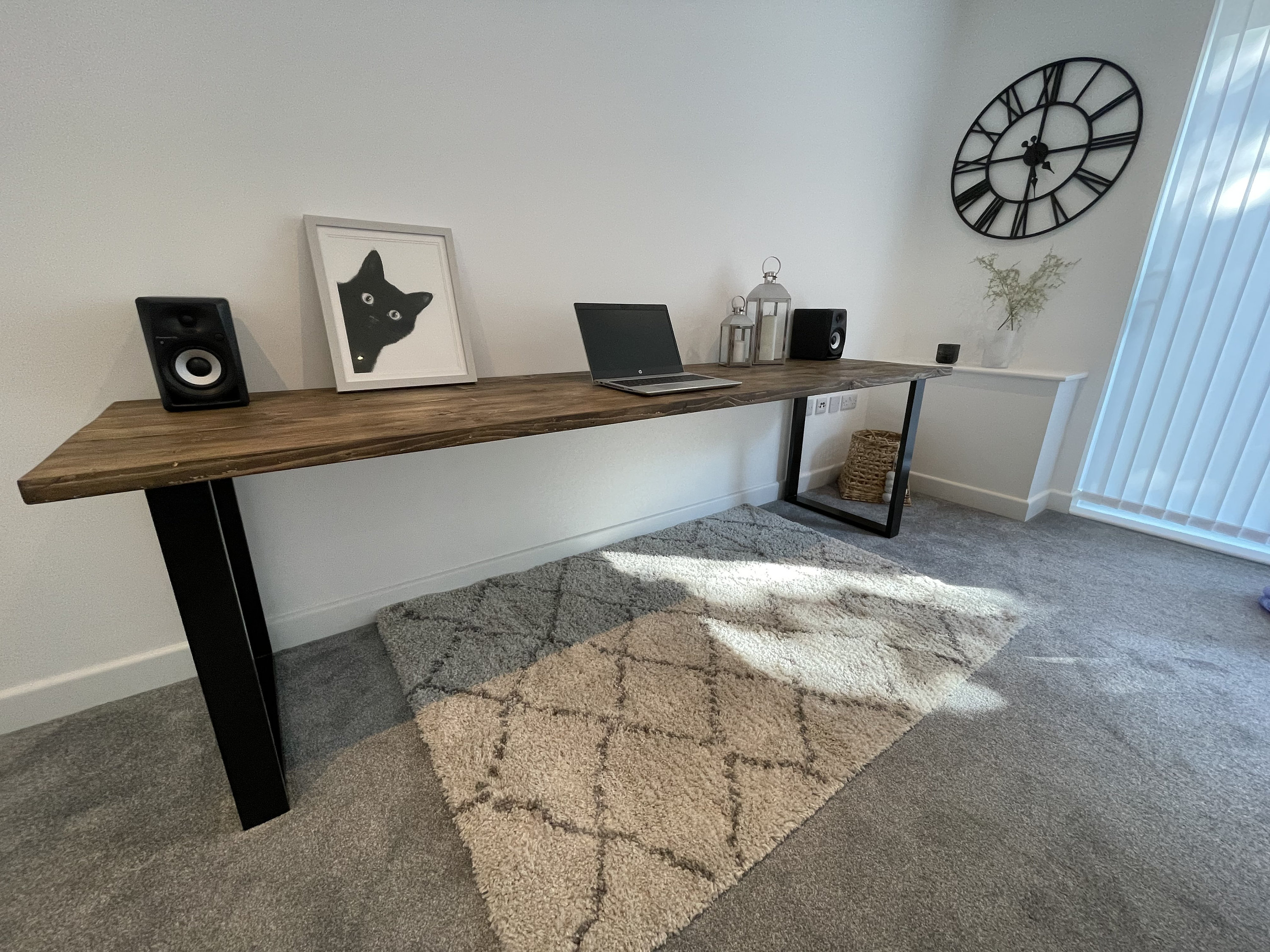 Computer Desk With Square Frame Legs - Etsy UK