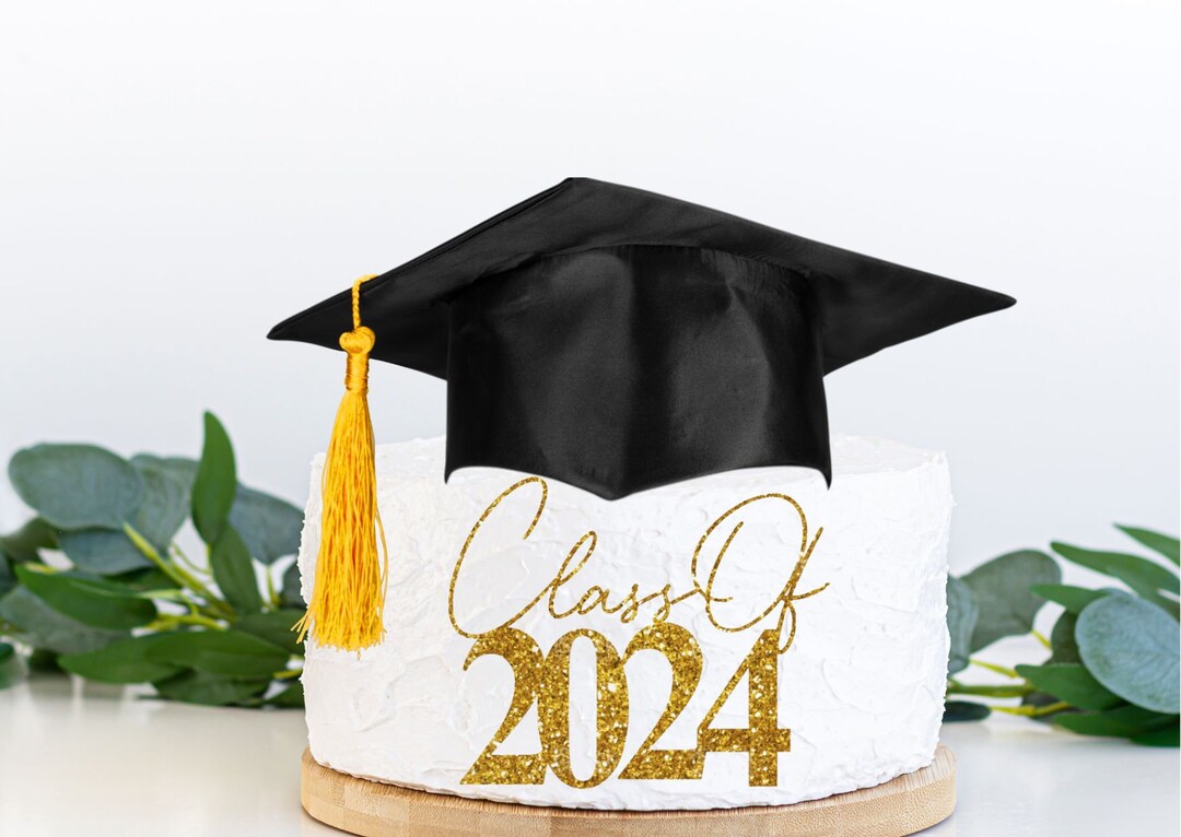 Graduation Cake Charm, Class of 2024 Cake Charm Graduation School ...