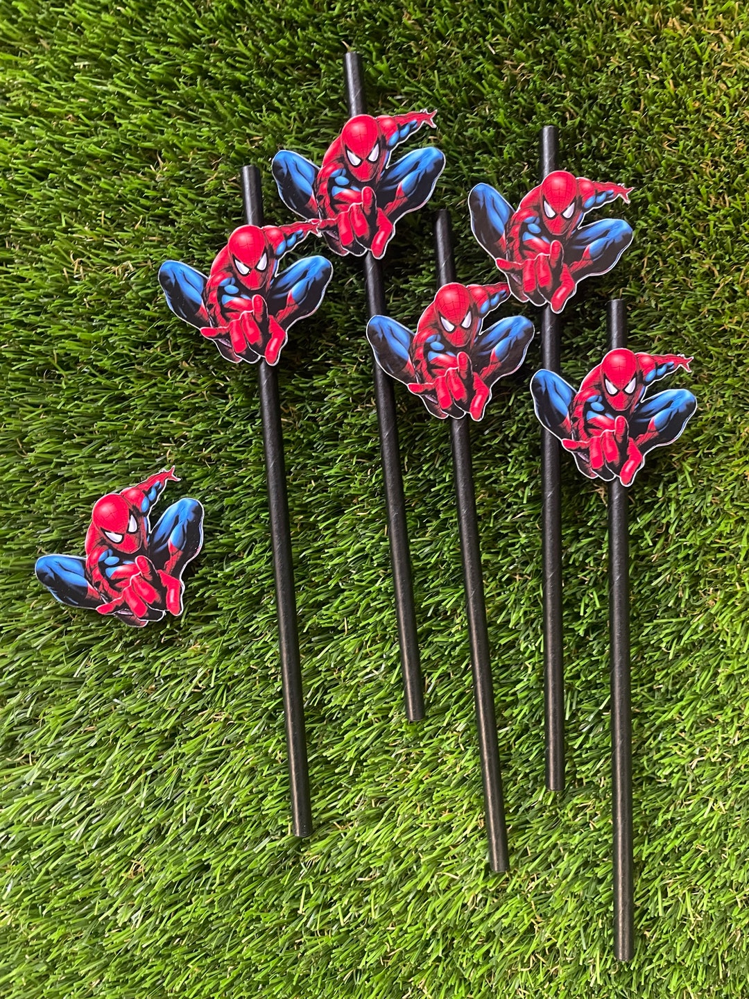 Spider-man Party Straws, Marvel Straws, Spiderman Birthday Party Straws ...