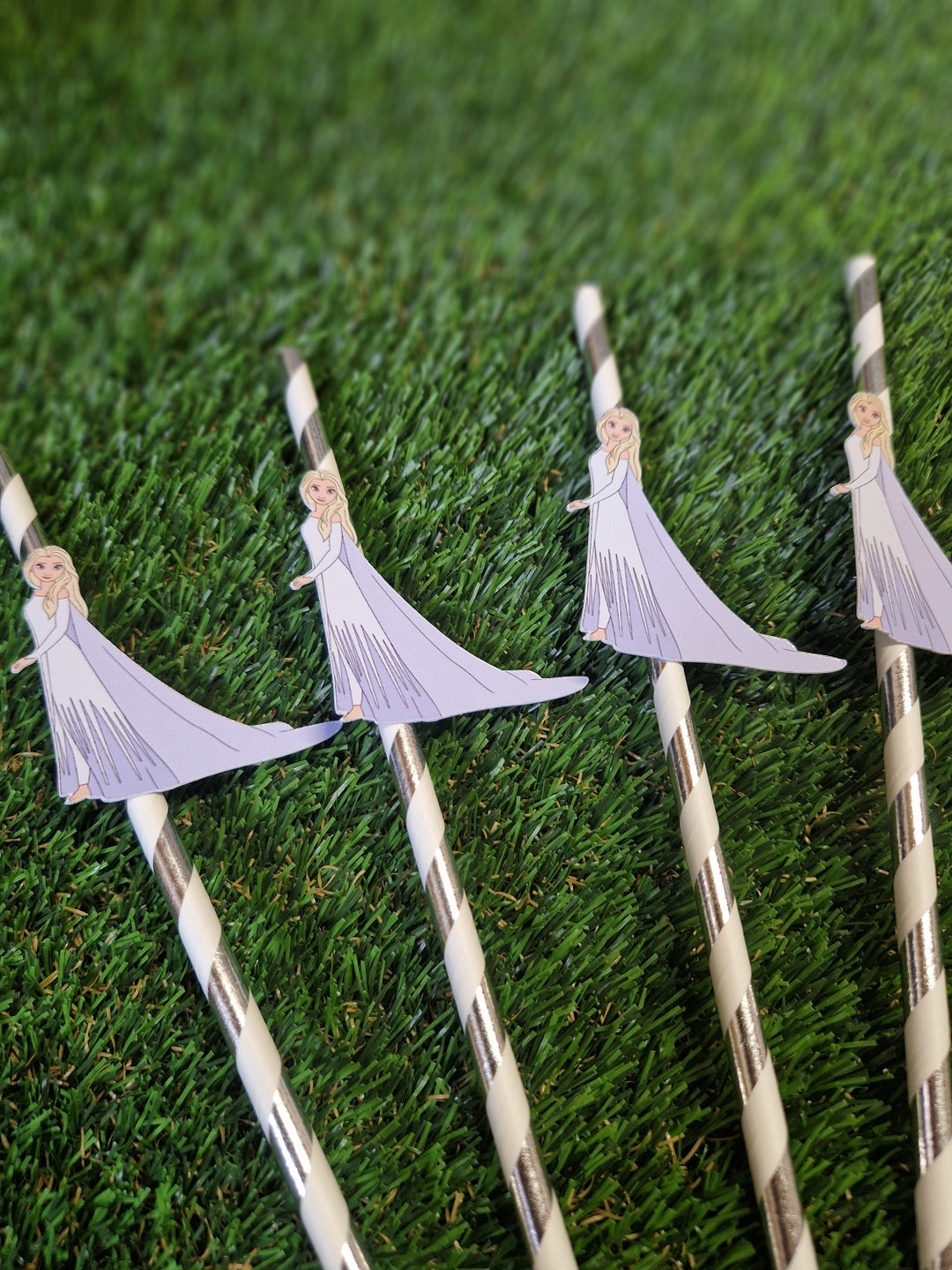 Frozen Party Straws, Elsa and Olaf Straws, Birthday Party Straws Paper ...