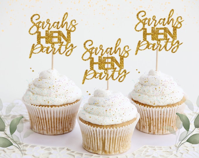 Personalised Hen Party Cake Topper, Hen Party Cake Topper, Hen Party ...