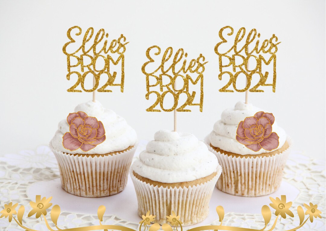 Personalised Prom 2024 Cake Toppers /prom Cupcake Toppers/prom Cake ...