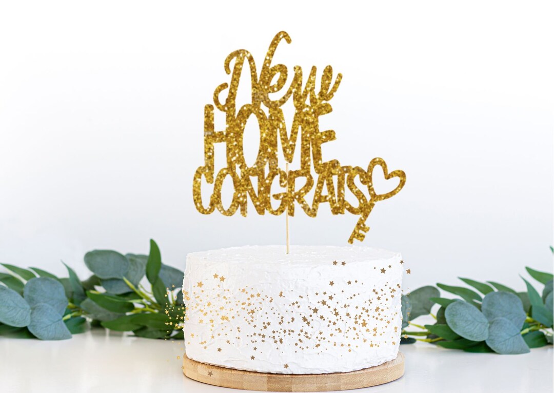 Congrats New Home Cake Topper/home Sweet Home/house Warming Decorations ...
