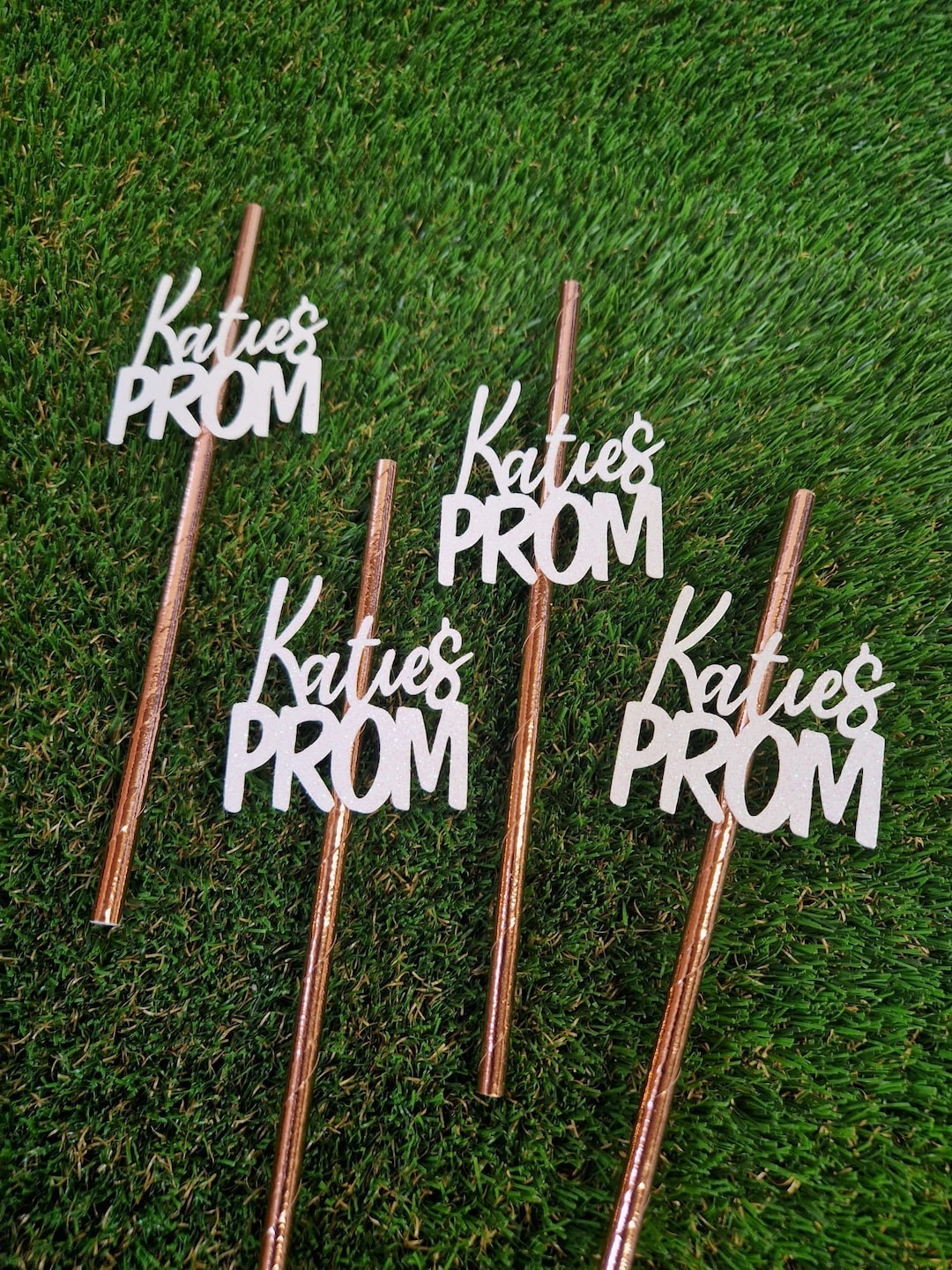 Personalised Prom Straws, Prom Party 2025 Decorations Paper Drinking ...