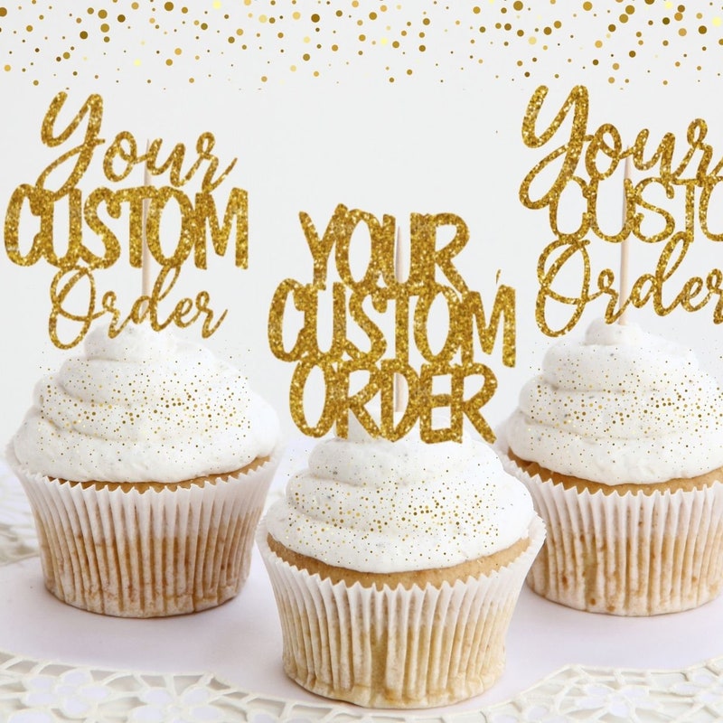 Cup Cake Toppers - Etsy UK