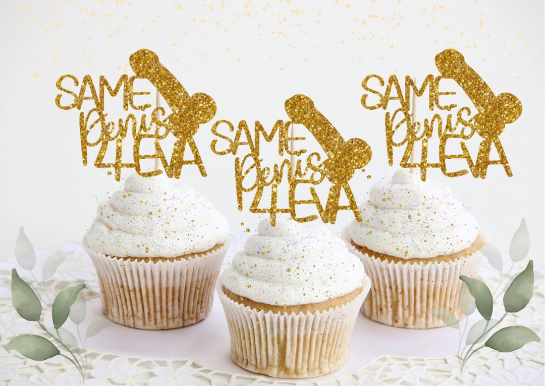 Hen Party Penis Willy Cake Toppers/same Penis Forever Cupcake Toppers ...