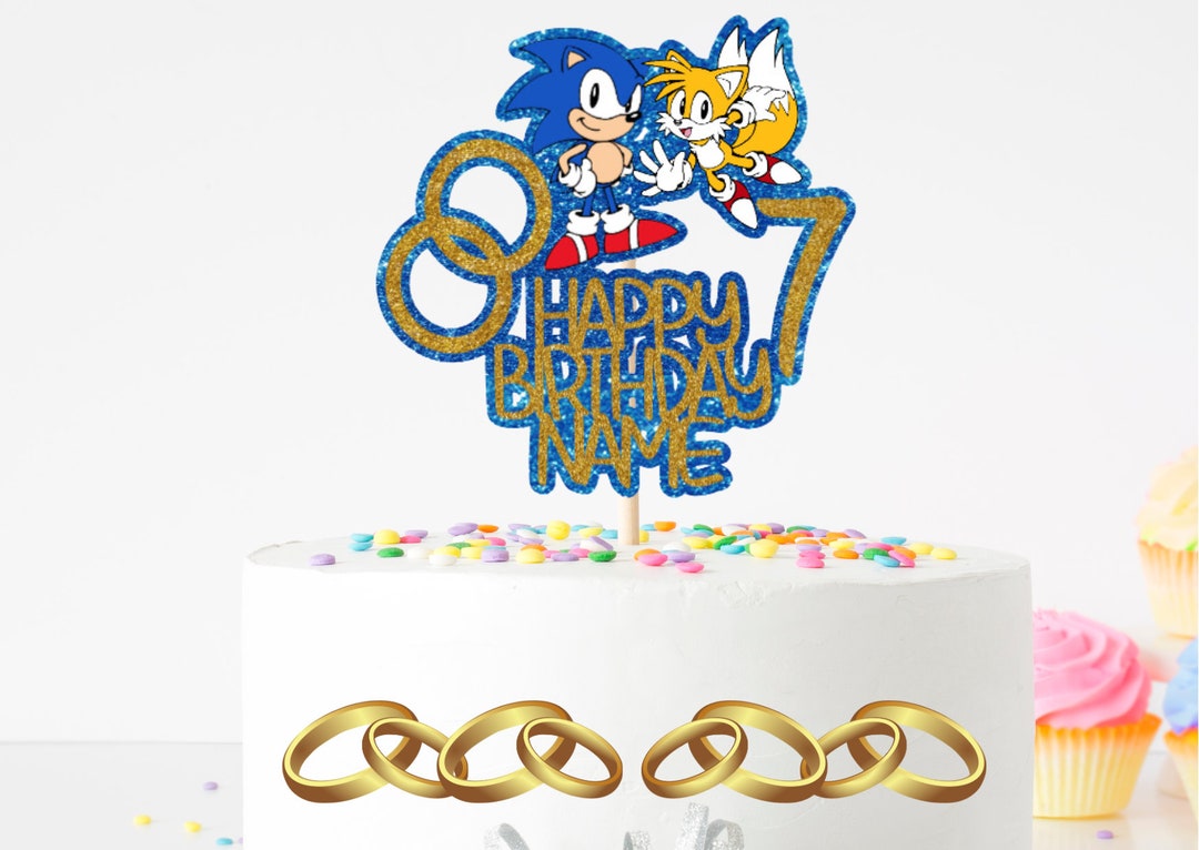 Sonic and Tails Cake Toppers/sonic Hedgehog Cake Decorations/sonic ...
