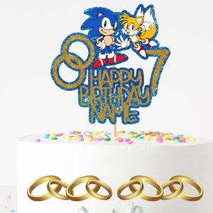 Sonic and Tails Cake Toppers/sonic Hedgehog Cake Decorations/sonic ...