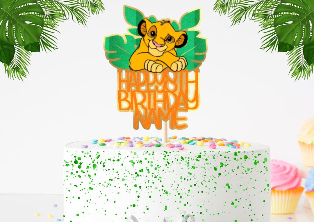 Lion King Topper Cake Decorations/simba Cake Topper/ Birthday Cake ...