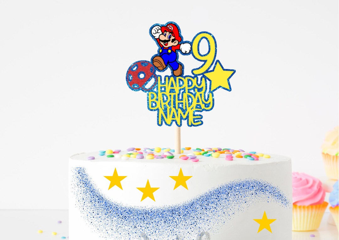 Super Mario Cake Toppers, Mario Cart Cake Decorations, Mario & Luigi ...