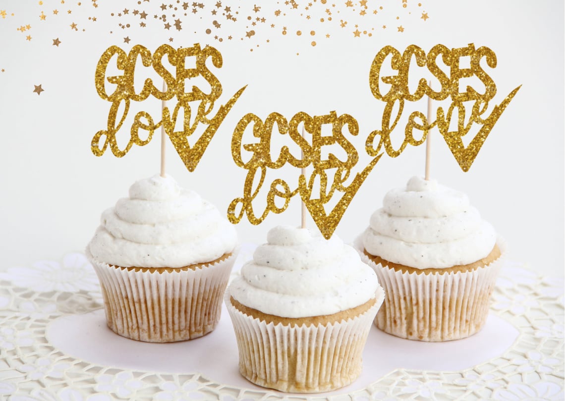 GCSE/ You Passed/ Well Done Cake Toppers /cupcake Toppers/prom - Etsy ...