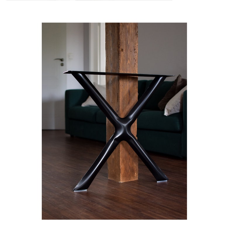 Modern Metal Table Legs – Sculptural Steel Base for Dining Tables ...