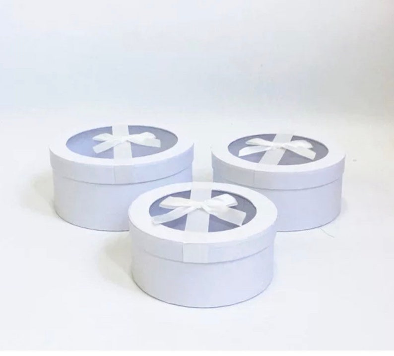 Circle Boxes, 3 Set Boxes, Floral Arrangements, Luxury Boxes, Treat ...
