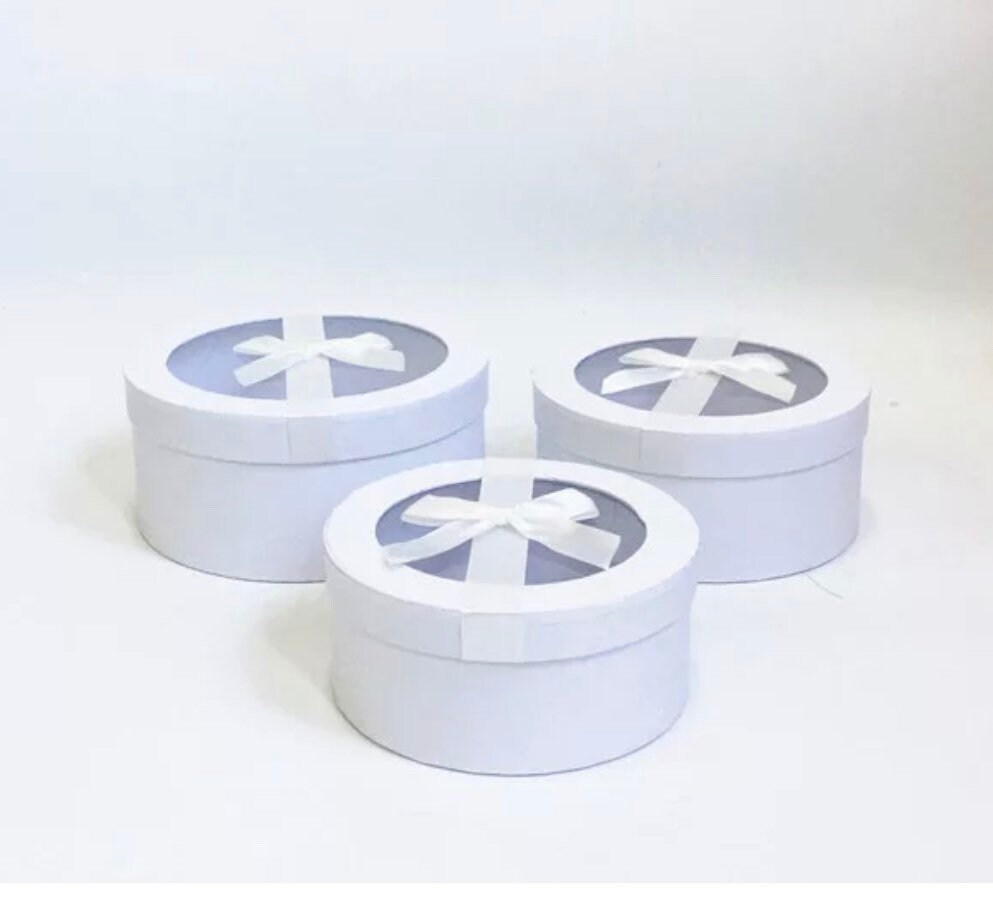 Circle Boxes, 3 Set Boxes, Floral Arrangements, Luxury Boxes, Treat ...