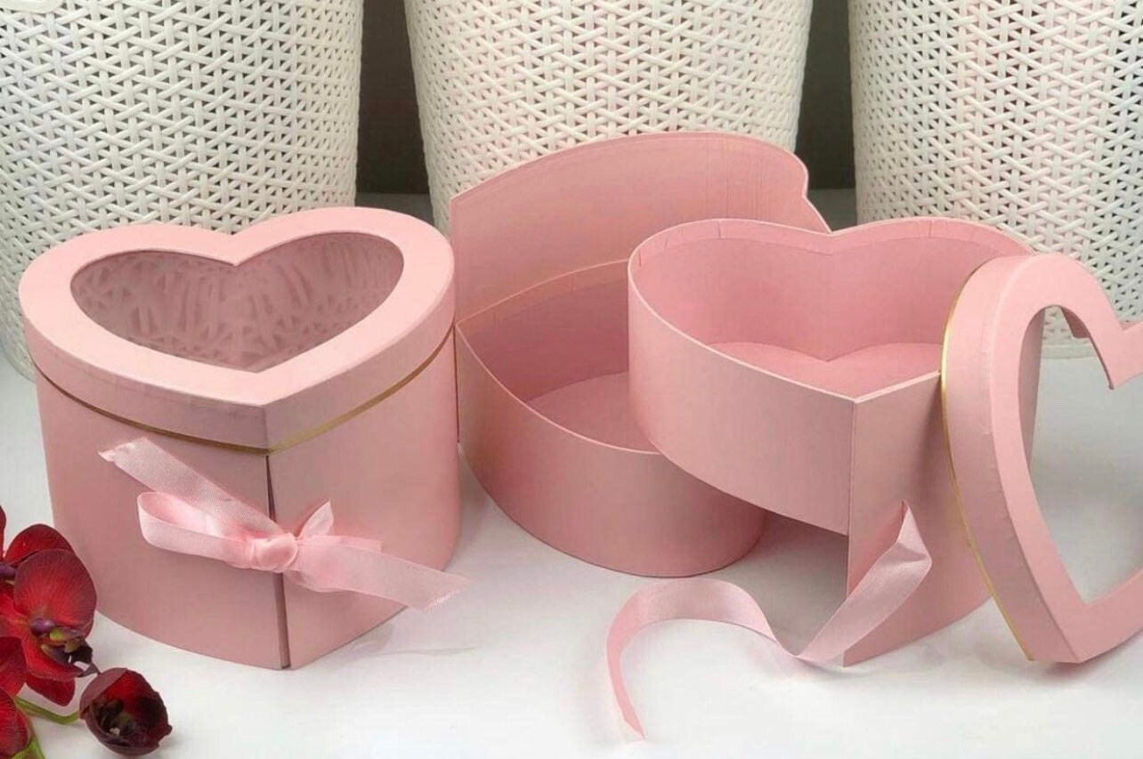 Double Layer Heart Box/ Treat Box/ Strawberry Box/ Double Box/ - Etsy