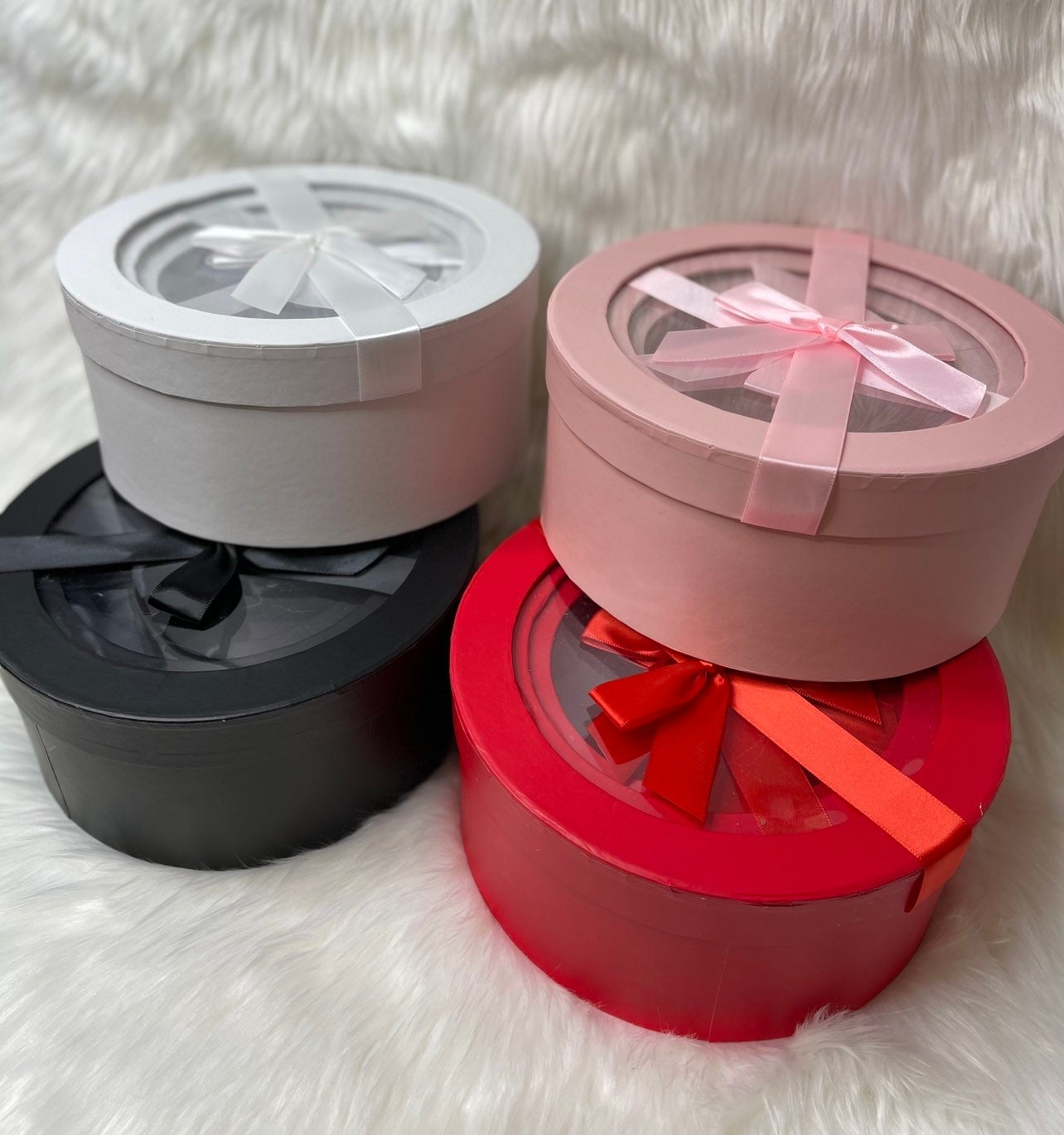 Circle Boxes, 3 Set Boxes, Floral Arrangements, Luxury Boxes, Treat ...