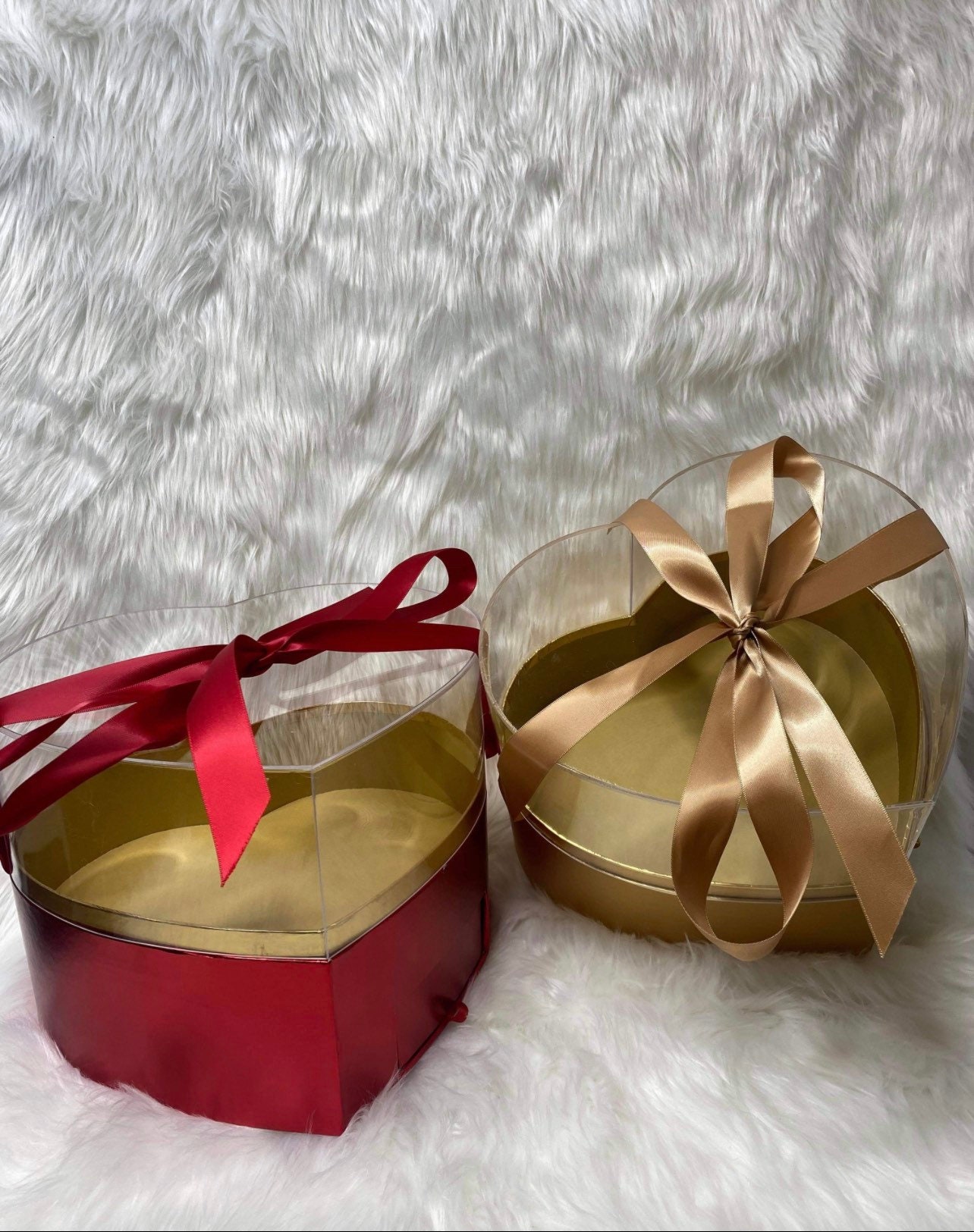 Heart Acrylic Boxes, Heart Box With Drawer, Treat Box, Floral ...