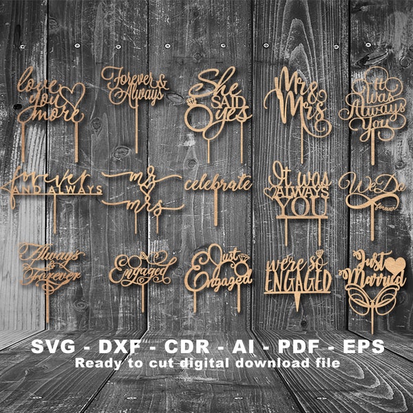 Cake Topper Svg - Etsy