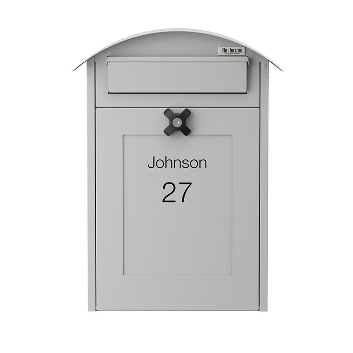 Albertina Wall Mounted Letterbox, Personalised, Outdoor, Twist Lock ...