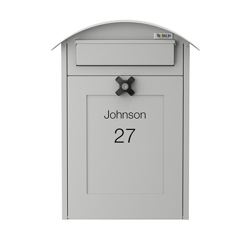 Albertina Wall Mounted Letterbox, Personalised, Outdoor, Twist Lock ...