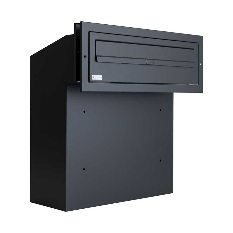 W3-4 Rear Access Letter Box With Trim, Post Box for Gates and Fences ...