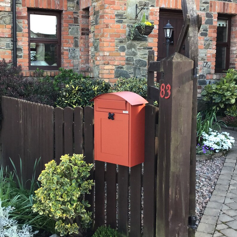 Albertina Wall Mounted Letterbox, Personalised, Outdoor, Twist Lock ...