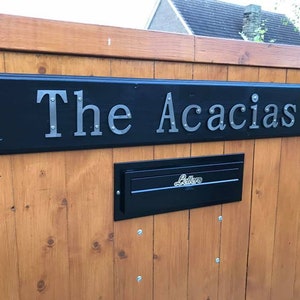 W3-4 Rear Access Letter Box With Trim, Post Box for Gates and Fences ...
