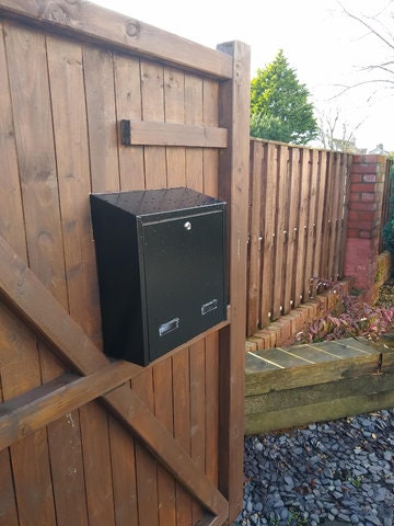 Gatehouse W3-1 Letterbox for Gates & Fences Rear Access With Trim the ...