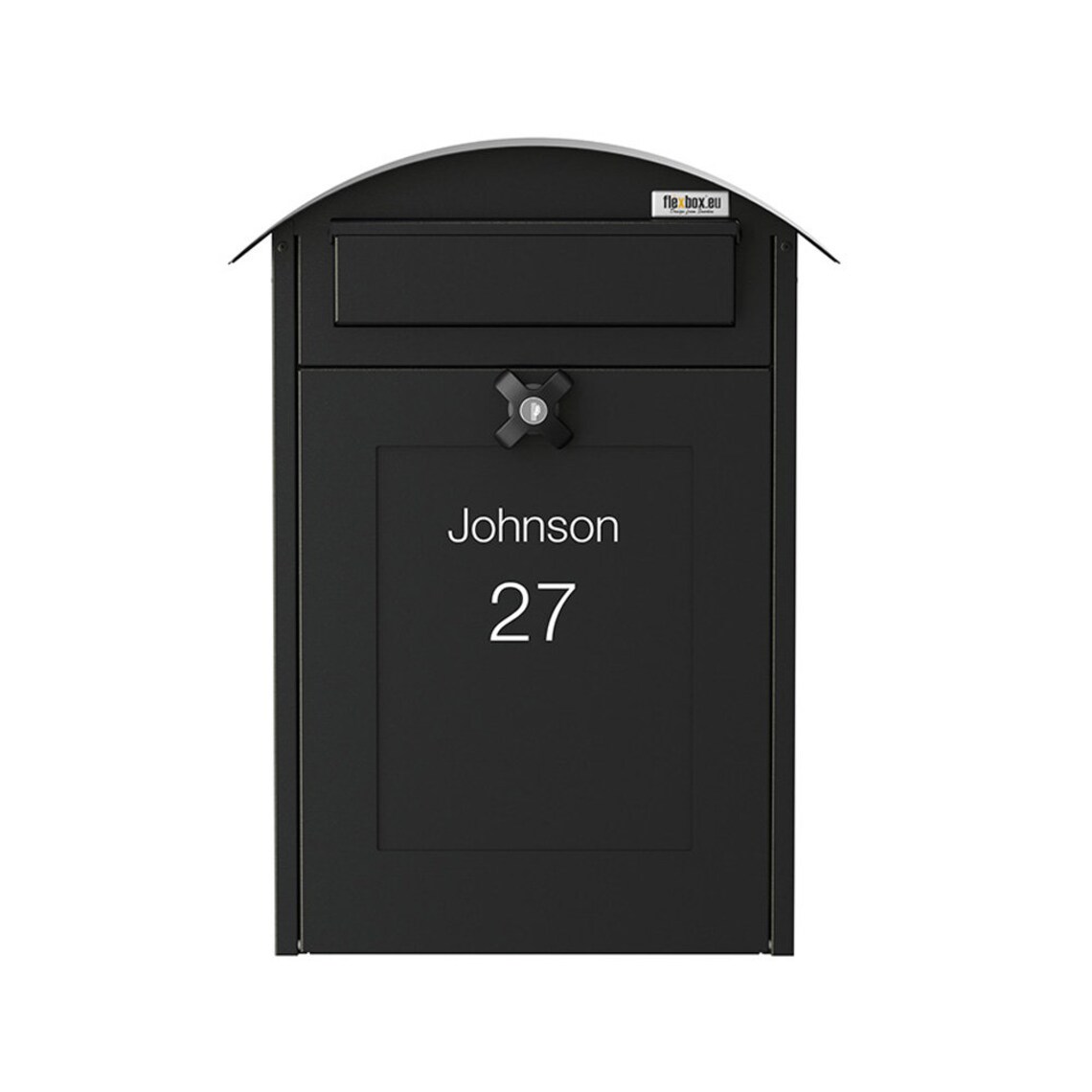 Albertina Wall Mounted Letterbox, Personalised, Outdoor, Twist Lock ...