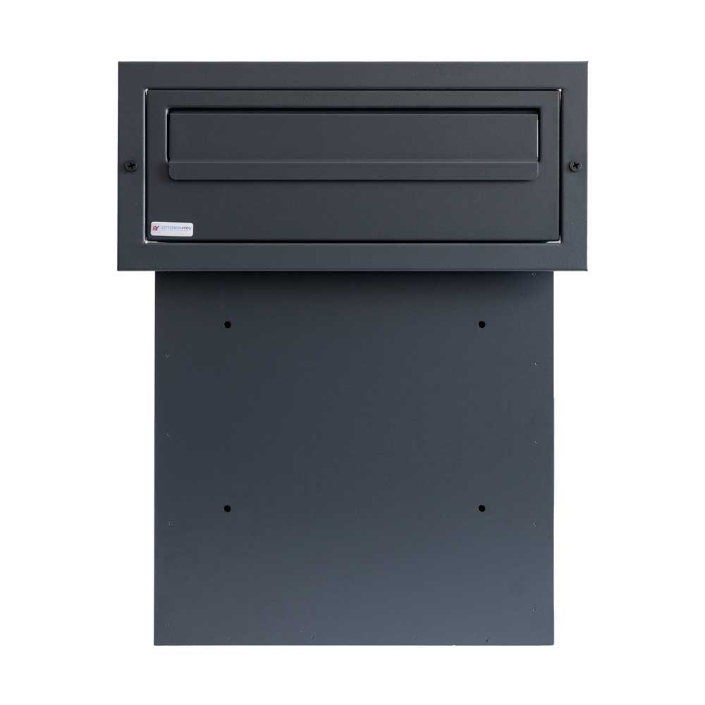 W3-1 Rear Access Letterbox With Trim Outdoor Post Box for Gates ...