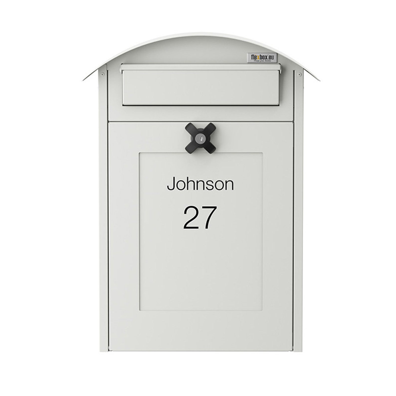 Albertina Wall Mounted Letterbox, Personalised, Outdoor, Twist Lock ...