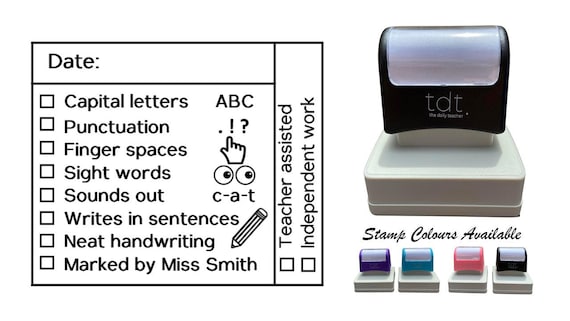 Checklist Stamp Teacher Feedback Stamp Teacher Stamps | Etsy Australia