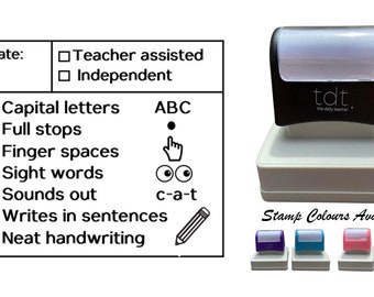 Custom Checklist Stamps,personalized Teacher Stamp Pre-inked Stamp ...