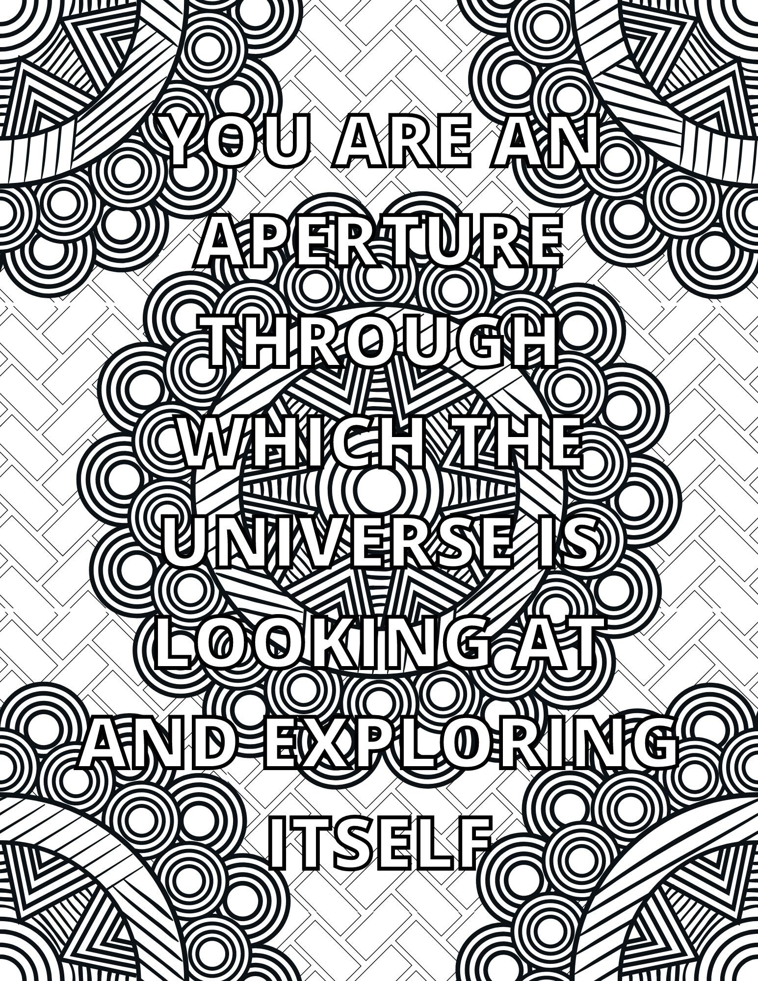 31 Alan Watts Quotes Coloring Pages, PRINTABLE Mindset Resources ...