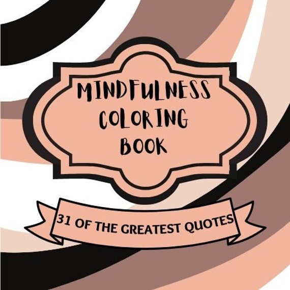 31 Great Quotes Coloring Book Pages Quote Coloring Pages | Etsy