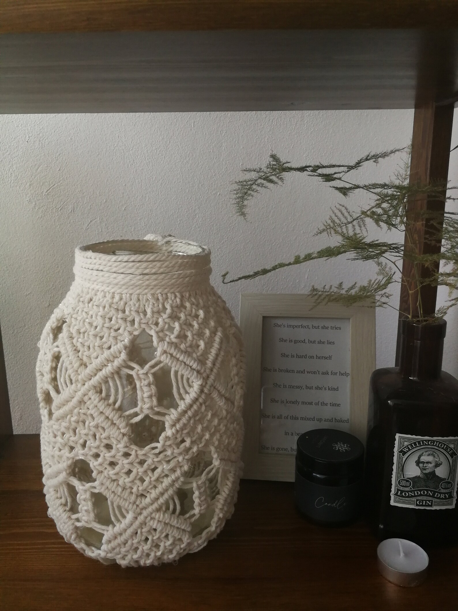 Macrame Jar Set | Macrame Jars | Lantern | Tealight | Rope | Made to ...