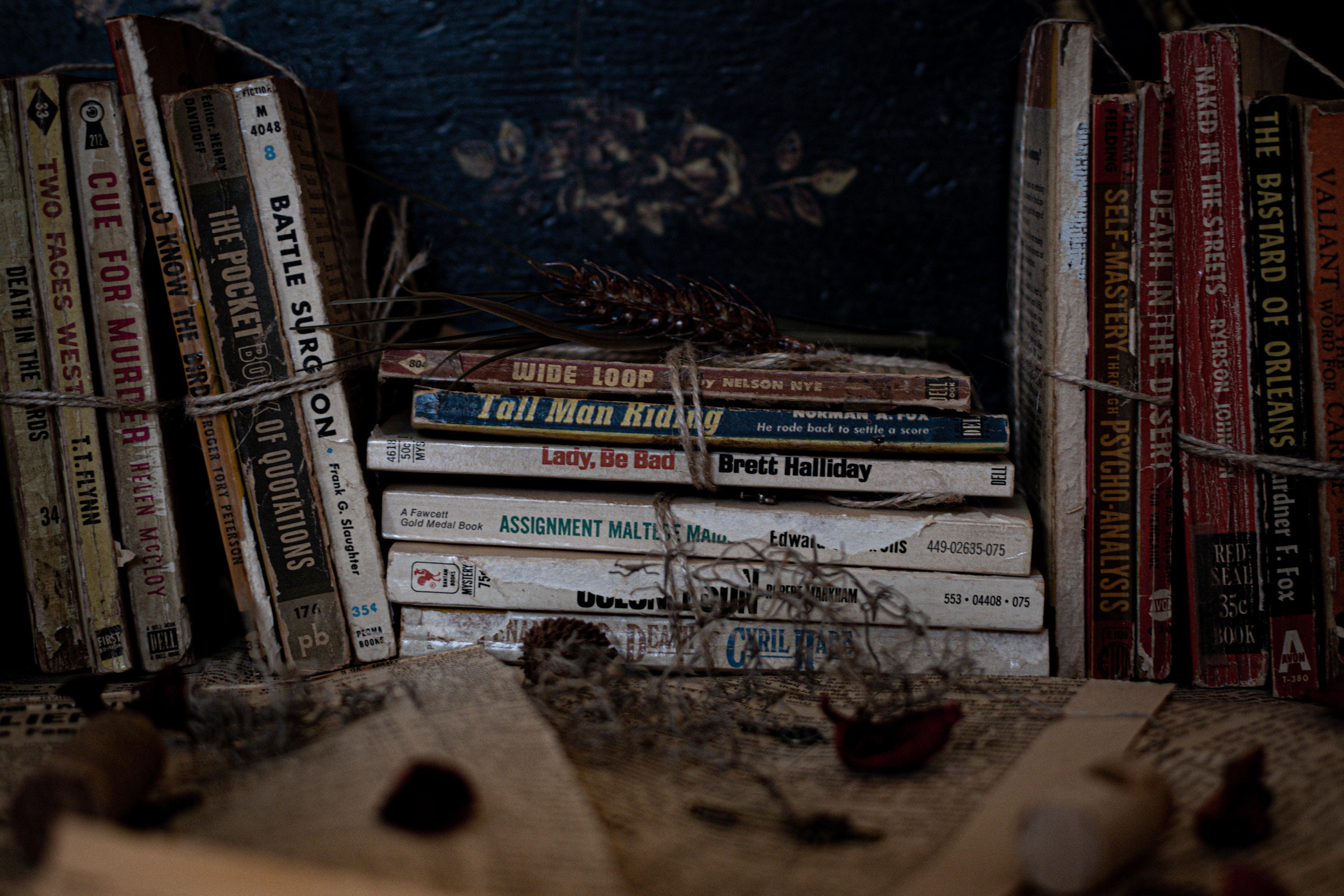 Vintage Book Stack - Etsy