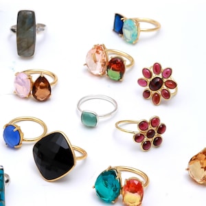 Mystery Pack of Rings, Beautiful Designer Handmade Rings, Silver & Gold ...