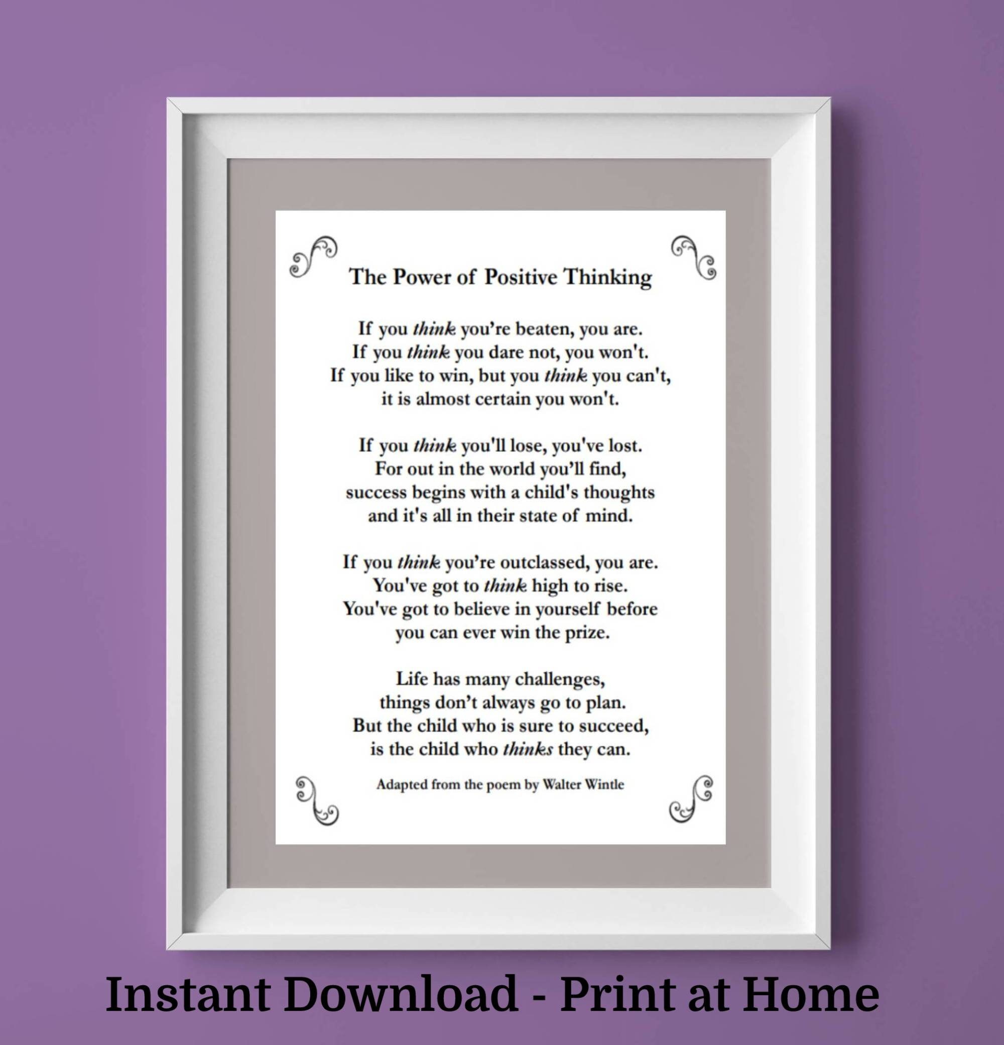 Power of Positive Thinking for Kids - Inspiration for Kids - Kid's ...