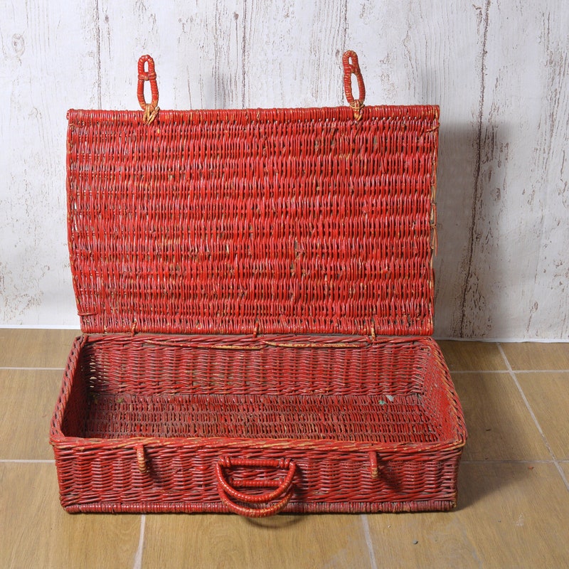 Rattan Suitcase - Etsy