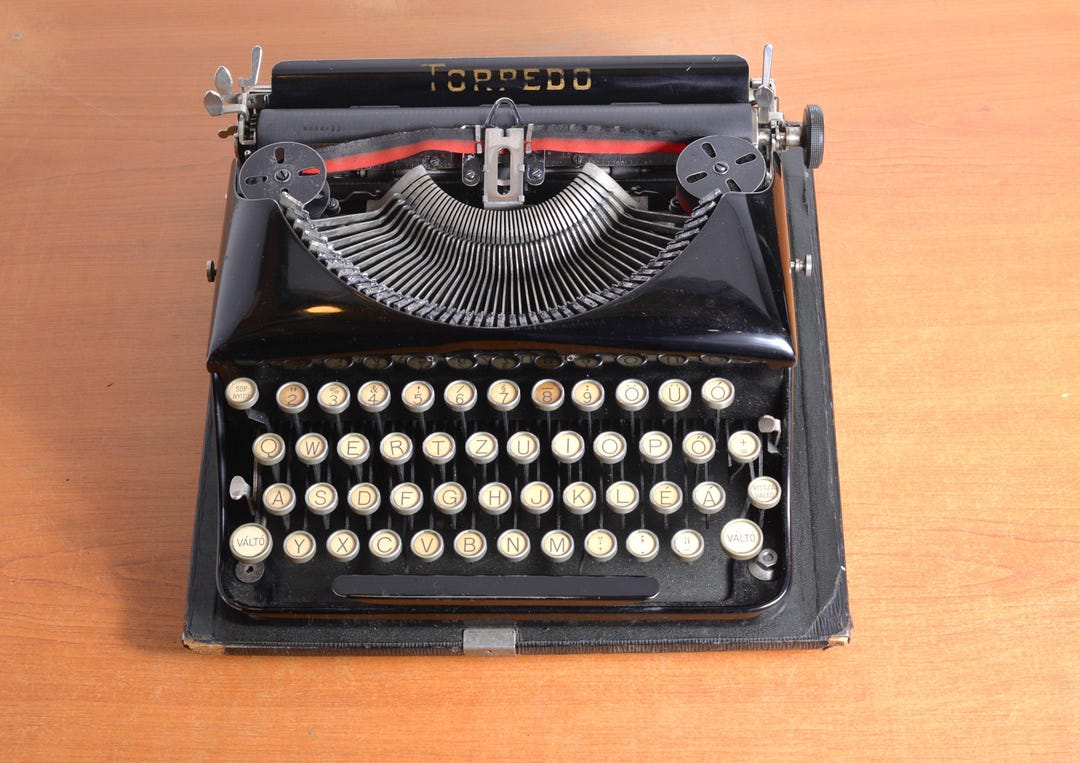 Antique Torpedo 12 Typewriter - Good Working & Cosmetic Condition ...